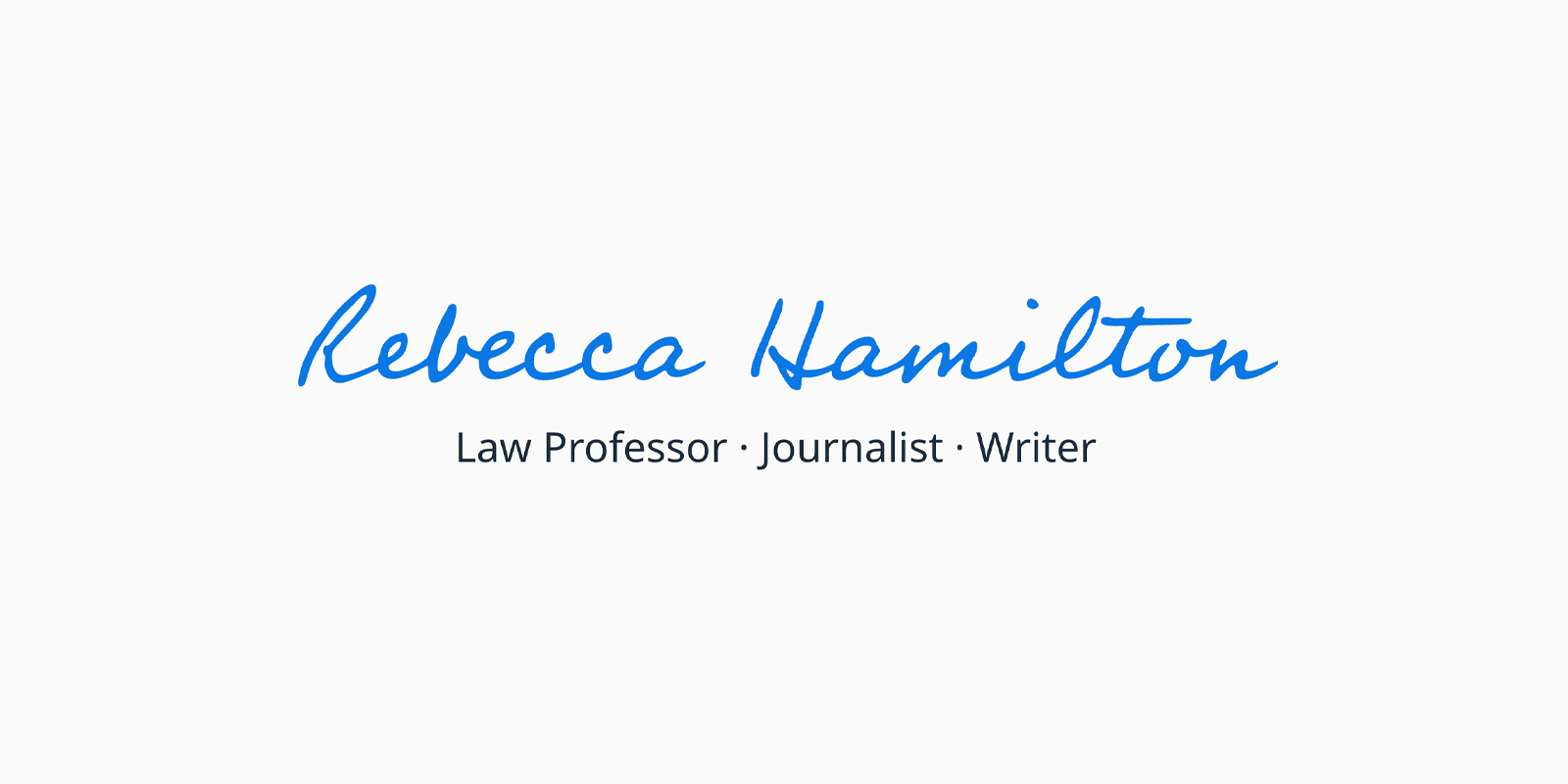 Rebecca Hamilton